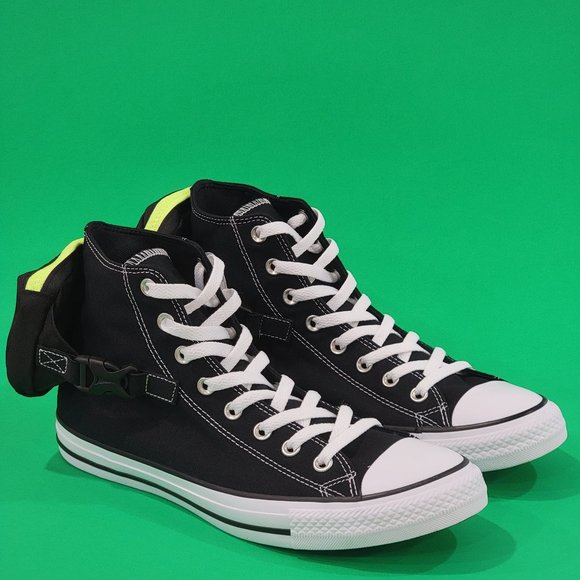 Converse | Shoes | Converse Ctas Hi Buckle Up Black Classic Sneakers ...